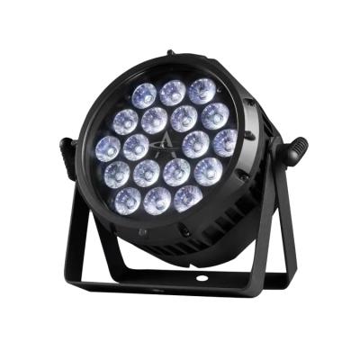 China 18 LED Outdoor Waterproof Full Color Aluminum Body Spotlights DMX512 Control Mode Par Light for City Stage and Scenic Lighting for sale