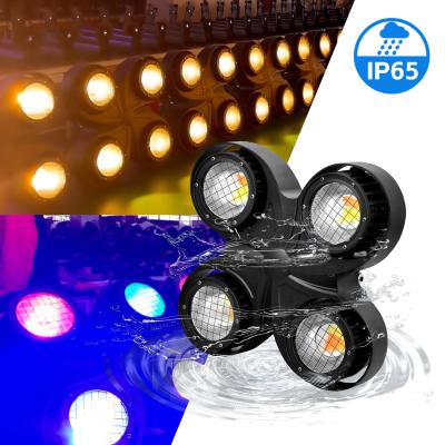 China BD04F 4*100w Waterproof LED RGBW Full Color Chandelier Par Light Dance Floor Wedding Led Light Bulb for sale