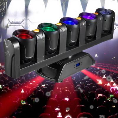 China L580 Factory Direct Selling 5x100W 6x20W Gold Burst Flashing Train 5 Fingers LED Moving Head Light for Party and KTV DJ Disco for sale