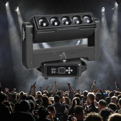 China WJ560 High Quality Professional 5X60W RGBW Stepless Focusing LED Stage Moving Head Lights DMX512 for DJ Disco Wedding Parties for sale