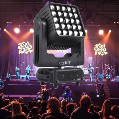 China YT25XY 25x40W RGB Double Wash Moving Head Staining Matrix LED Light 4in1 Flash Dyeing Effect Stage Lighting for Nightclub Bars for sale