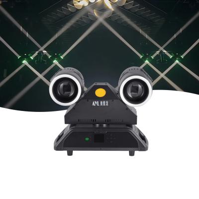 China WRJ04 4x100W Professional Dual Head Golden Hoop Moving Head Club Disco Lights LED Wash Lamp for Dj Stage Concerts & Parties for sale
