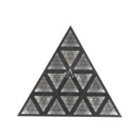 China 16x30W LED Full Color Triangle Light Bar Aluminum Body KTV Stage Atmosphere Lighting DMX512 Control Mode for Theme Park Use for sale