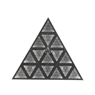 China 16x30W LED Full Color Triangle Light Bar Aluminum Body KTV Stage Atmosphere Lighting DMX512 Control Mode for Theme Park Use for sale