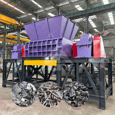 China Double Shaft Aluminum Can Shredder Machine 55 kW with 1-10 cm Output Size for Metal Recycling for sale