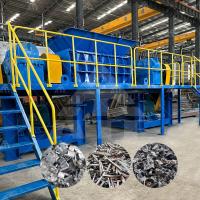 China 50 kW Double Shaft Aluminum Shredder Machine for Car Hubs & Metal Waste with ≥5mm Output for sale