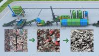 China Scrap Metal Crushing Recycling Production Line with 2-260 t/h Capacity and 380V-10kV Power Options for sale