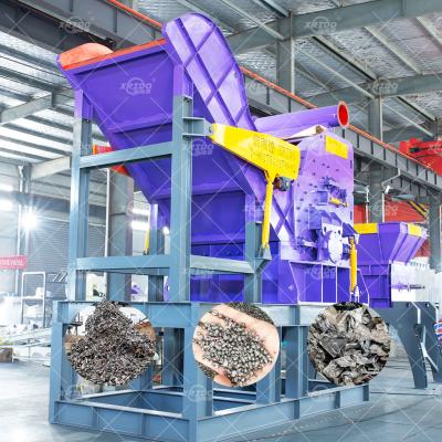 China Scrap Metal Crusher 18.5kw Iron Crushing Machine for Aluminum and Steel Recycling for sale