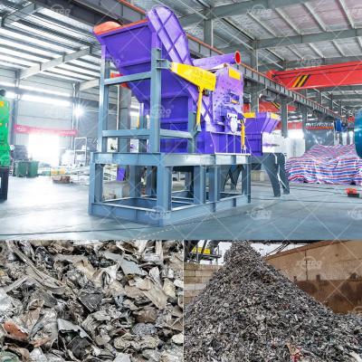 China Industrial Scrap Metal Crusher 132kW Aluminum Car Body Shredder Recycling Machine for sale