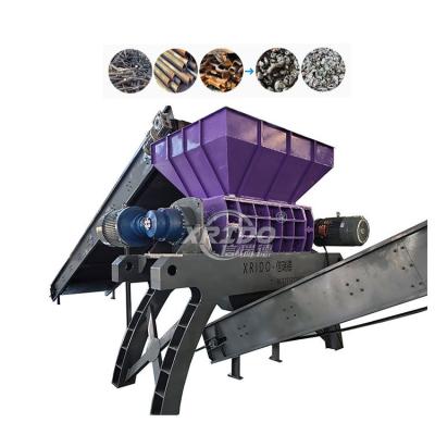 China Industrial Double Shaft Textile Shredder Machine 20-50 Tons/Hour Capacity with 100-300mm Output Size for RDF Production for sale