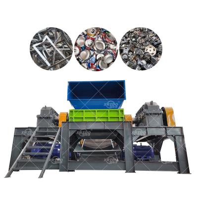 China Industrial Twin Shaft Shredder Machine for Scrap Metal Aluminum Alloy Waste 30kW for sale