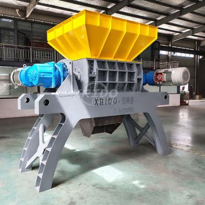 China Double Shaft Shredder Scrap Metal Recycling Machine 1200mm Feed Opening 30kwx2 for sale