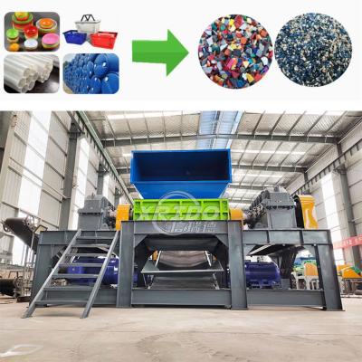 China Dual Shaft Waste Shredder Machine 300-22000Kg/H Capacity for Glass Bottles, Plastic, Metal Recycling for sale