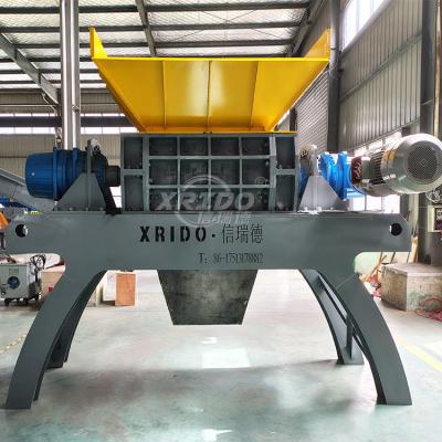 China Heavy Duty Dual Shaft Shredder 2000x1490mm Feed Scrap Metal Shredding Machine 90kw Industrial Waste Shredder for sale