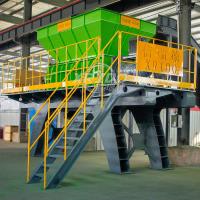 China Double Shaft Scrap Metal Shredder 2500 Model Waste Recycling Machine for Iron Car Shell for sale