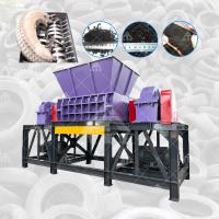 China Twin Shaft Tire Shredder Machine 200-10000kg/h Capacity for 2000mm Waste Car Tire Recycling for sale