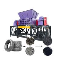 China Dual-Shaft Tire Shredder Machine for Recycling - 200-10000kg/h Capacity, ≤2000mm Tire Processing for sale