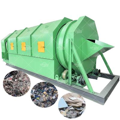 China 50T/D Automatic MSW Segregation Machine with Drum Screening - 100-500 Tons/Day Capacity, 100-325KW Power for sale