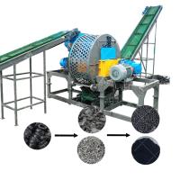 China Twin Shaft Tire Shredder Recycling Line with 5-13 RPM Speed and 200-600mm Blades for Waste Tire Processing for sale