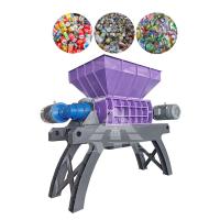 China Twin Shaft Plastic Shredder Machine for PC PMMA PA Bottles - 600mm to 2500mm Chamber Sizes with 11kW to 110kW Motors for sale