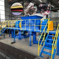 China Industrial Double Shaft Textile Shredder Machine 600-2200mm Crushing Chamber 600-25000kg/h Capacity for sale