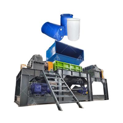 China Dual Shaft Plastic Film Shredder Machine 600-2200mm Models with 600-25000kg/h Capacity for Waste Recycling for sale