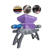 China Two Shaft Waste Textile Shredder Machine 2800×1300×1850mm with 11kW Motor for Fabric Leather Recycling for sale