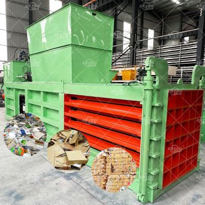 China Fully Automatic Horizontal Hydraulic Cardboard Baler 160T Pressure 8-12T/H Capacity Recycling Machine for sale