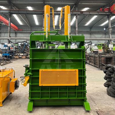 China 18.5kW Hydraulic Waste Paper Baling Machine with 80 Ton Pressure for Plastic and Rubber Recycling for sale
