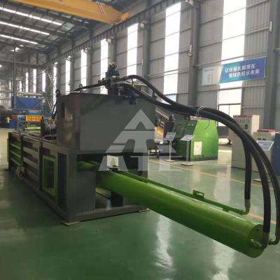 China 100 Ton Hydraulic Horizontal Baler Machine for Aluminium Cans & Cardboard - 7500×1500×1800mm Size for sale