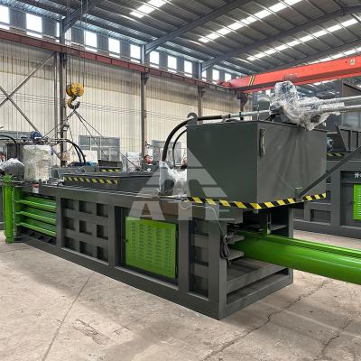 China 60T-200T Horizontal Hydraulic Baler Machine with 18.5-37kW Motor for Cardboard and Waste Recycling for sale