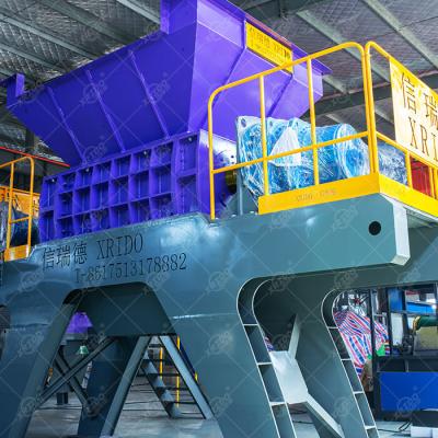 China Heavy Scrap Waste Plastic Bucket Bottle Car Shell Carton Box Cardboard Solid Waste Plastic Shredder for sale
