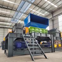 China Xrido Industrial Metal Shredder - 3-5cm Output Size, 11-110kW Dual Motor, 2200-25000kg Capacity for sale