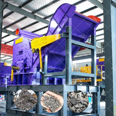 China Industrial Metal Can Crusher Hammer Mill with 2-260 t/h Capacity for Aluminum Recycling and Scrap Metal Processing for sale