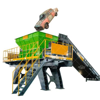 China Xrido Car Shredder 55 kW Industrial Metal Recycling Machine for 200-2200mm Input Size for sale