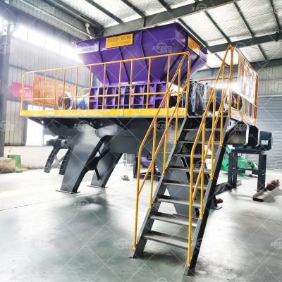 China Xrido Industrial Metal Shredder Machine 200-2200mm Input Size with 1-10cm Output for sale
