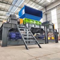 China Xrido Double Shaft Shredder 75 kW Scrap Metal Crusher Machine 300-22000 kg/h for Steel Aluminum Car Shells for sale