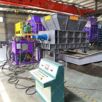 China Hydraulic Motor Steel Industrial Scrap Metal Shredder Crusher Machine 55 kW with 200-2200mm Input Size for sale