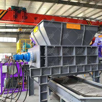 China Double Shaft Shredder 30-80mm Municipal Solid Waste Plastic Crusher Wood Crushing Machine for sale