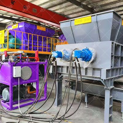China Dual-Shaft Metal Recycling Shredder for Car Shells & Tires - 200-2200mm Input Size, 400kW Motor for sale