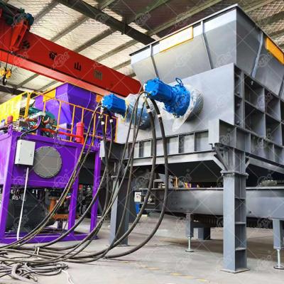 China Industrial Waste Shredder MSW Crusher 600x480mm Processing System for SRF RDF Fuel Production for sale