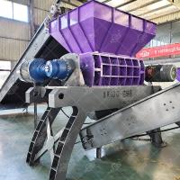 China Industrial Glass Plate Crusher Shredder 600mm Shredding Chamber 22kW Motor for Waste Glass Recycling for sale
