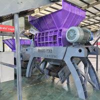 China Industrial Glass Crusher Shredder Machine 600mm Shredder Room 11kW Motor for Waste Glass Recycling for sale