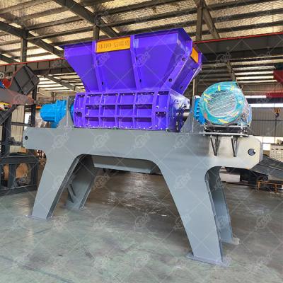 China 2-3TPD Waste Tire Shredder Machine with 55kW Motor for Rubber Recycling and Industrial Waste Processing for sale