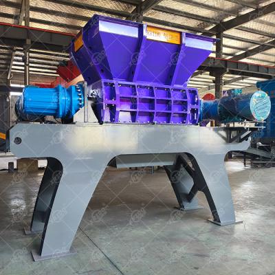 China Industrial Double Shaft Shredder for Car Bumpers, Wood, Plastic, Metal 800x480mm Feed for sale