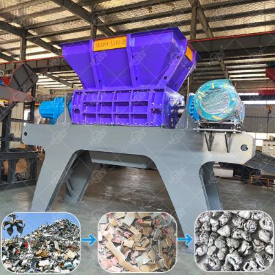 China Double Shaft Metal Shredder Machine 2900×1360×2120mm for Scrap Iron Steel Recycling with 220V-600V Voltage Options for sale