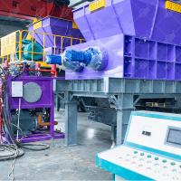 China Heavy-Duty Double Shaft Metal Recycling Shredder 17,000 kg/h Capacity for Scrap Processing for sale