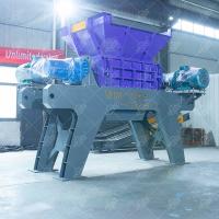 China 55kW Industrial Aluminum Recycling Shredder Machine with 200-2200mm Input Size for Metal Scrap Processing for sale