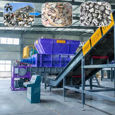 China Industrial Scrap Metal Shredder Machine 200-2200mm Input ISO Car Body Iron Shredder for sale