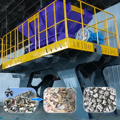 China Mixed Metal Pre Crusher 600x480mm Scrap Metal Shredder for Recycling Plant Steel Crushing 11kW Motor for sale